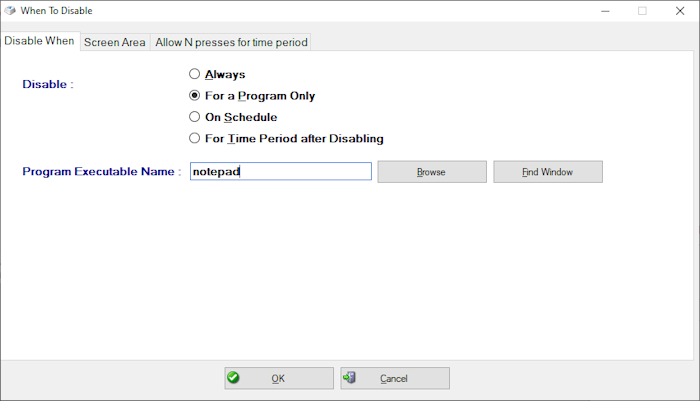 Simple Disable Key Disable Keyboard Keys